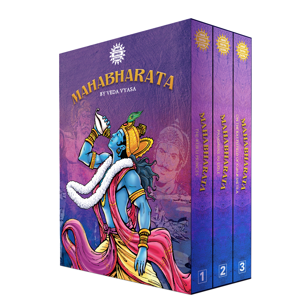 Mahabharata - 42 Books in 3 Volumes | Amar Chitra Katha | Amar Chitra Katha