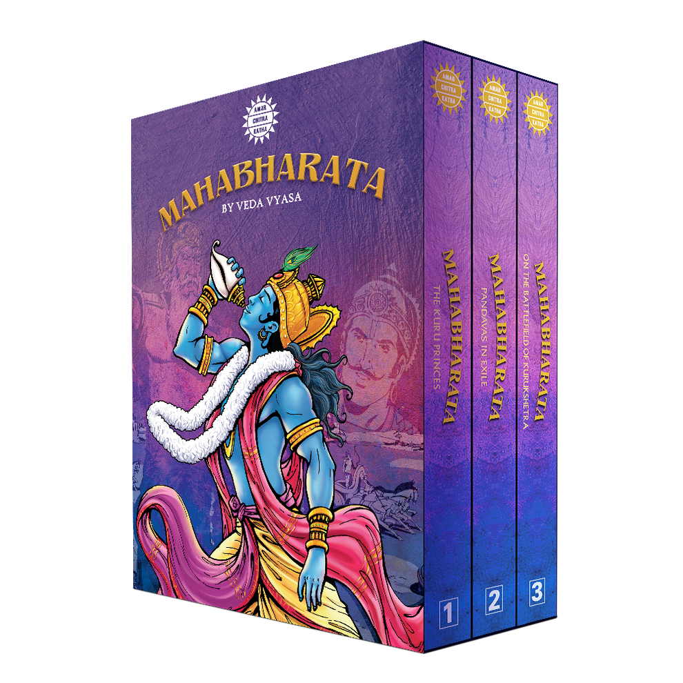 Mahabharata - 42 Books in 3 Volumes | Amar Chitra Katha | Amar Chitra Katha